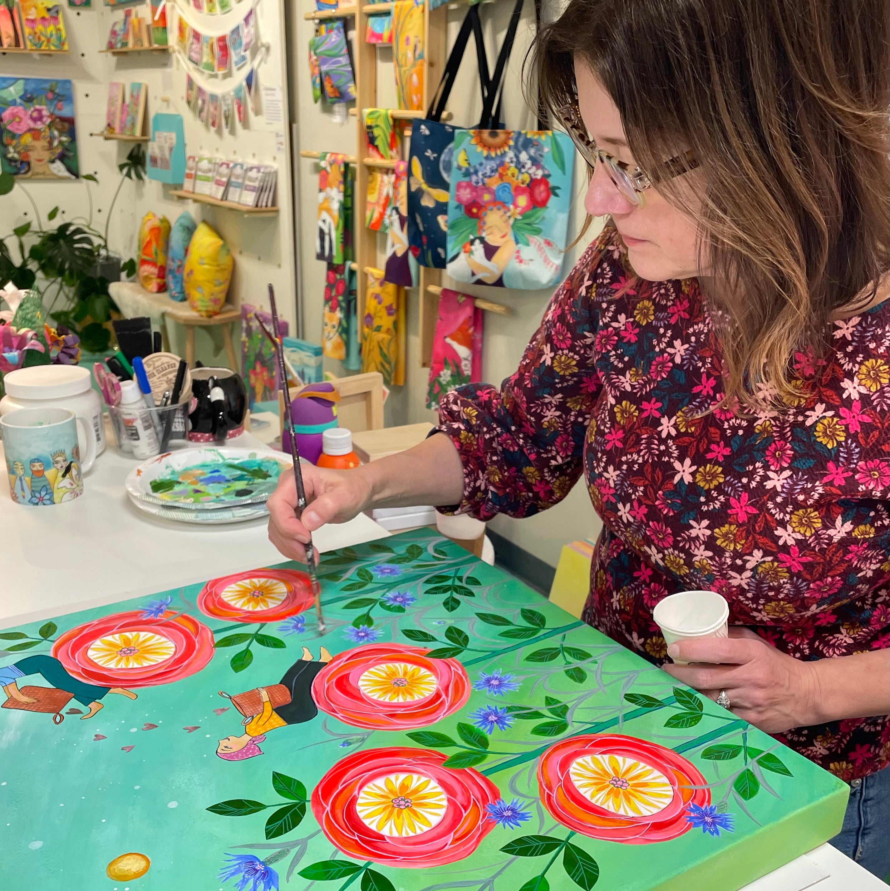 Working Hard on New Art – Lori Portka